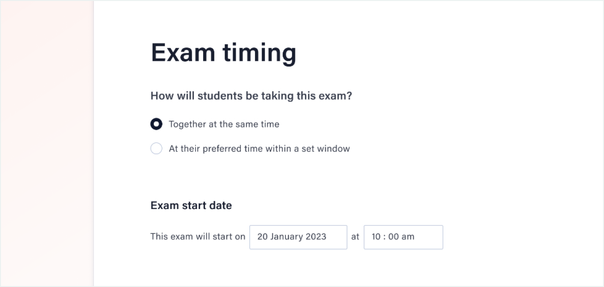 Setting up exams (Canvas)